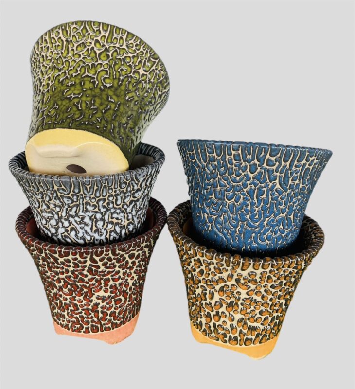Pot Ceramic Lava Series (Size 3.4″) – Cactus Plant Nursery